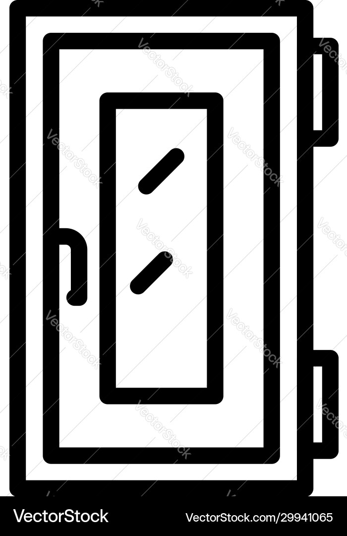 Room door icon outline style Royalty Free Vector Image