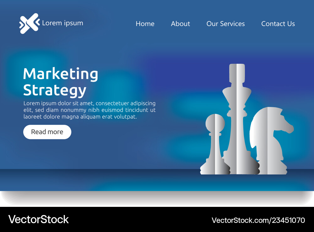 Business marketing strategy spreadsheet on screen Vector Image