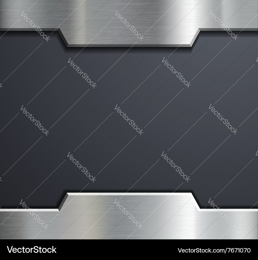 Frame of a metal plate Royalty Free Vector Image