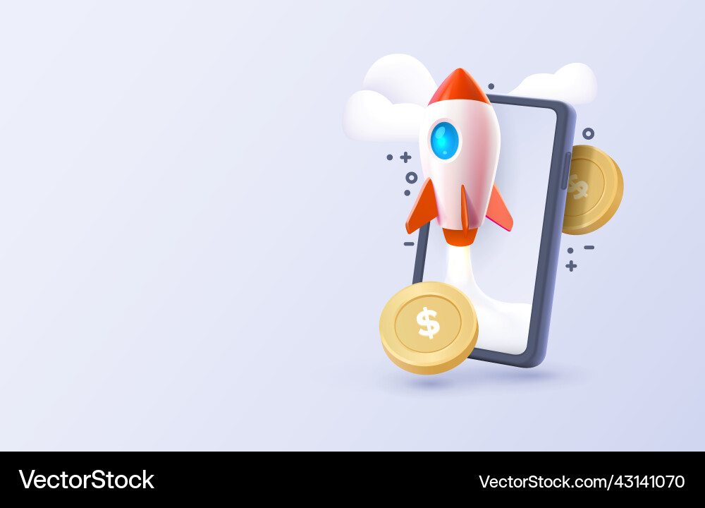 Mobile safe service financial payment smartphone Vector Image