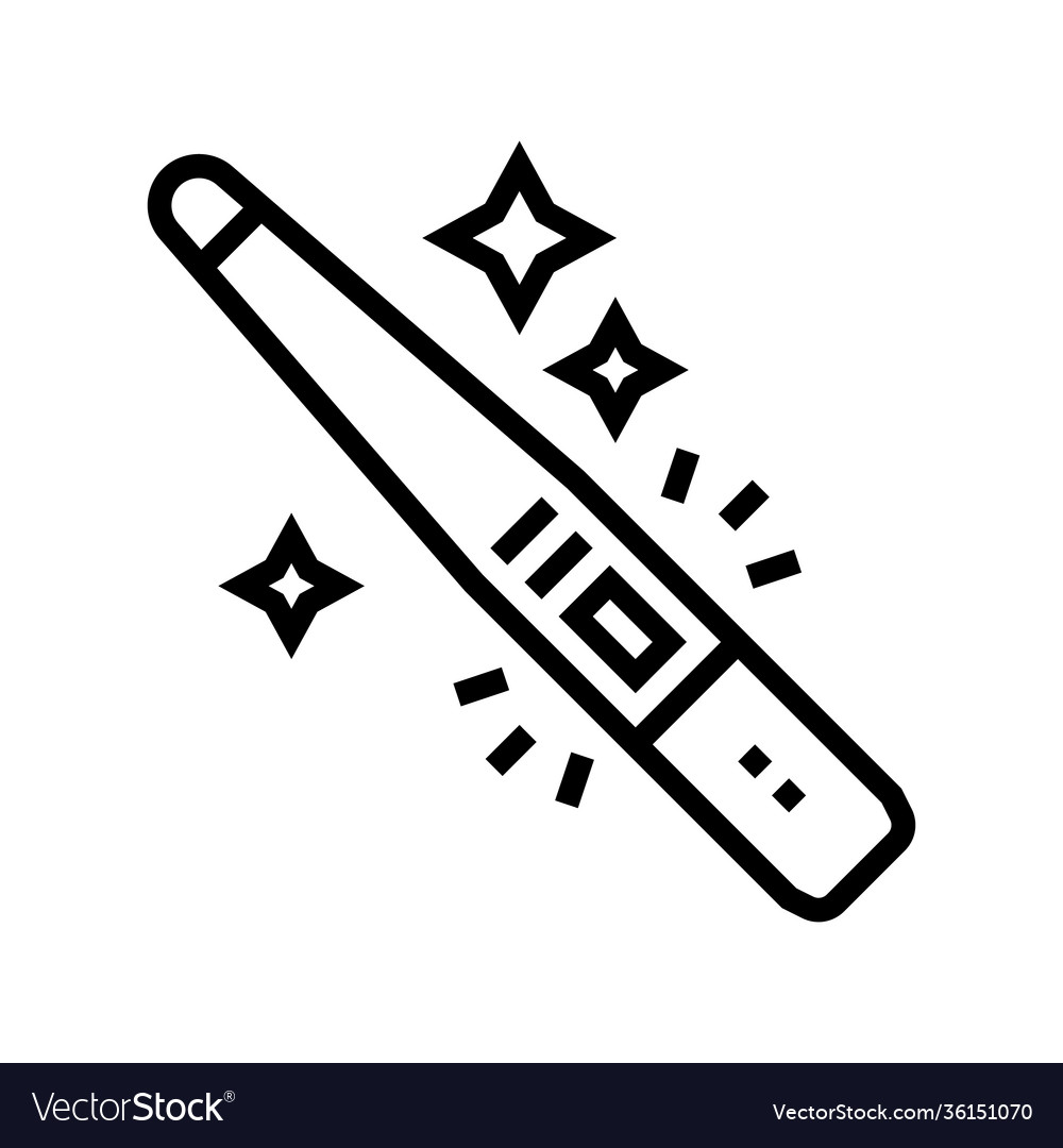 Pregnancy test line icon Royalty Free Vector Image
