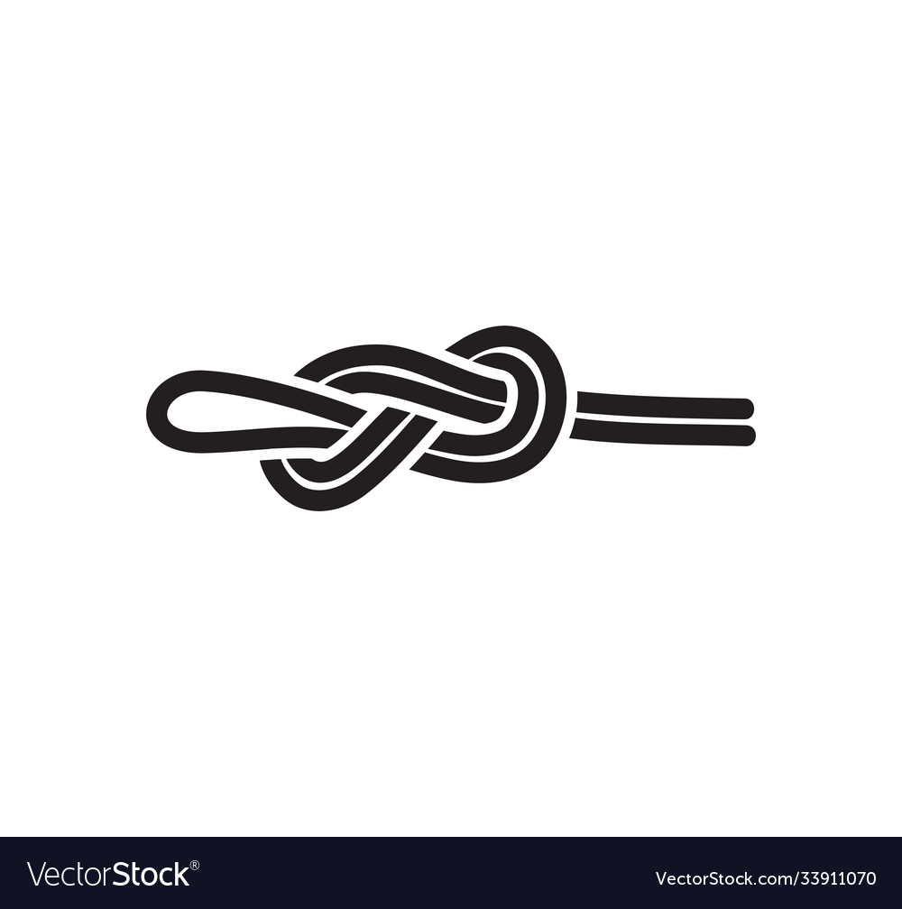 Rope knot Royalty Free Vector Image - VectorStock