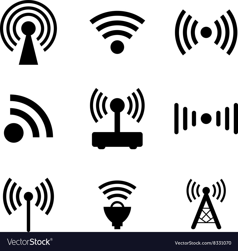 Wireless icon Royalty Free Vector Image - VectorStock