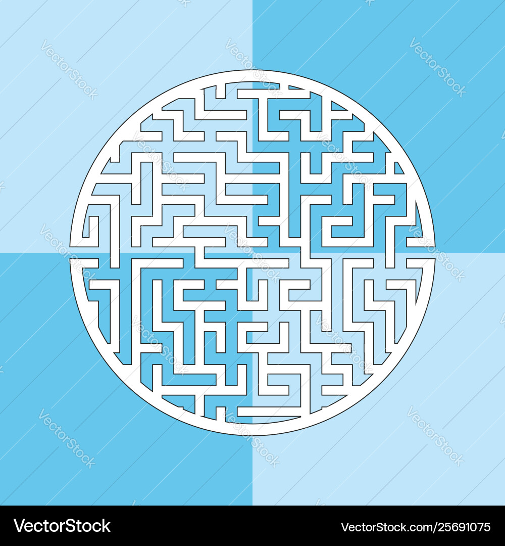 Abstract labyrinth game for kids puzzle Royalty Free Vector