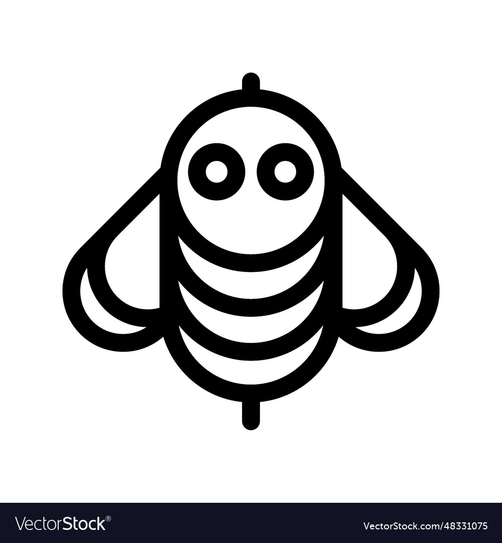 Bee icon Royalty Free Vector Image - VectorStock