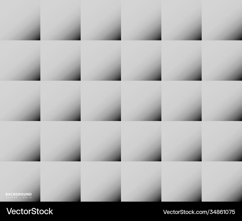 Black and white color abstract squares background Vector Image