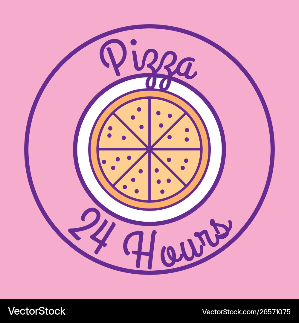 Fast food and pizza design Royalty Free Vector Image