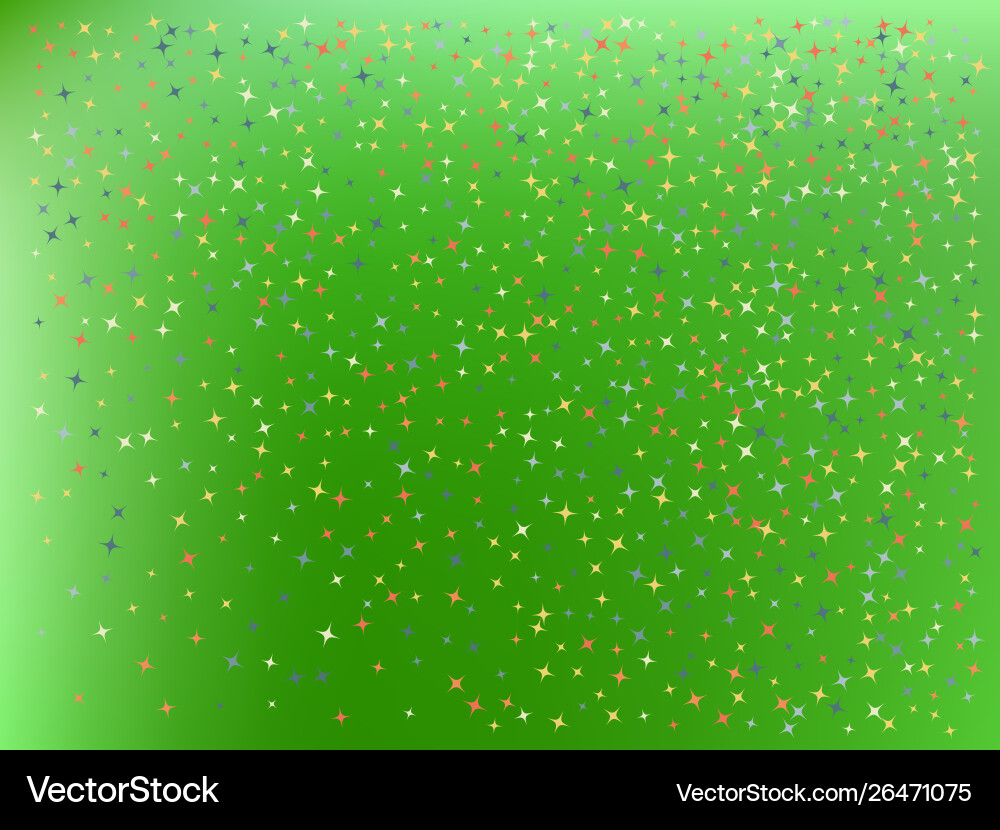 Lime color background stars confetti Royalty Free Vector