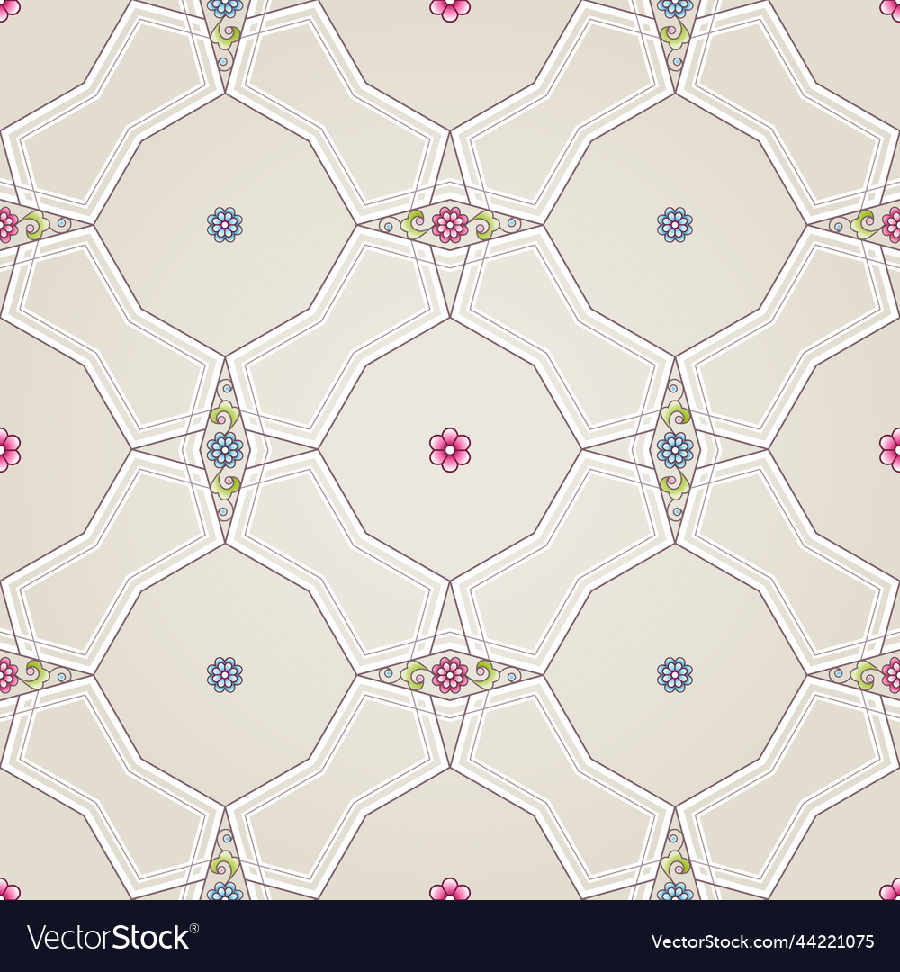 Seamless pattern in eastern style Royalty Free Vector Image