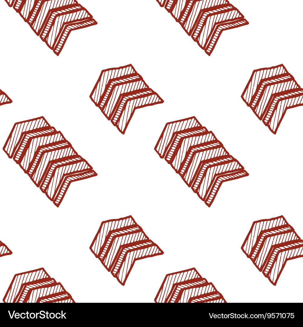 Seamless texture of hand-drawn arrows Royalty Free Vector