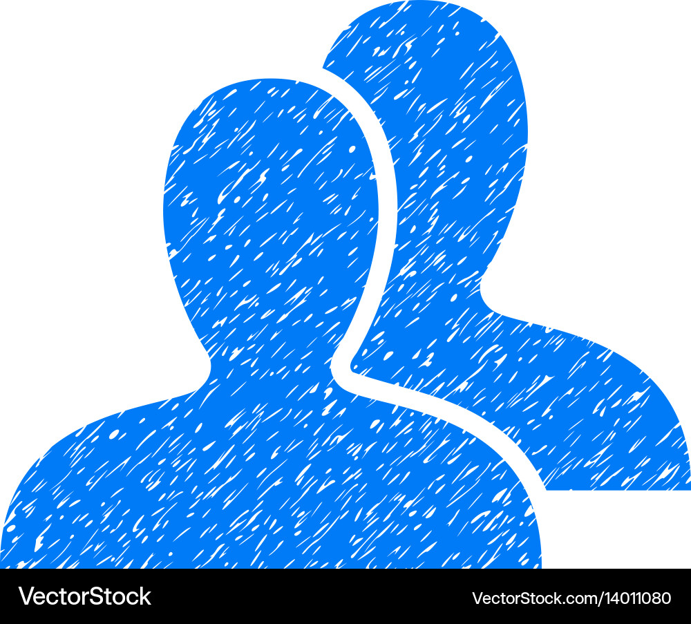 Clients icon grunge watermark Royalty Free Vector Image