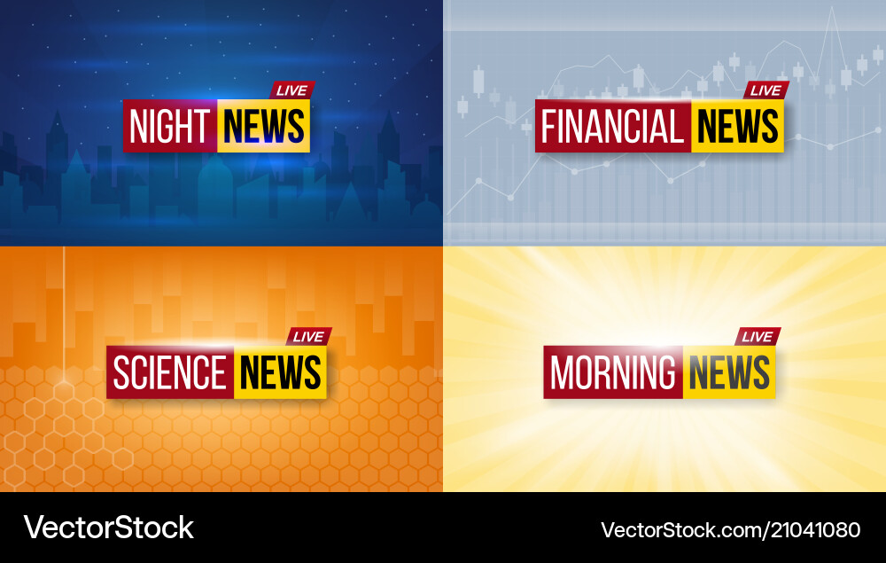 Creative of breaking news Royalty Free Vector Image