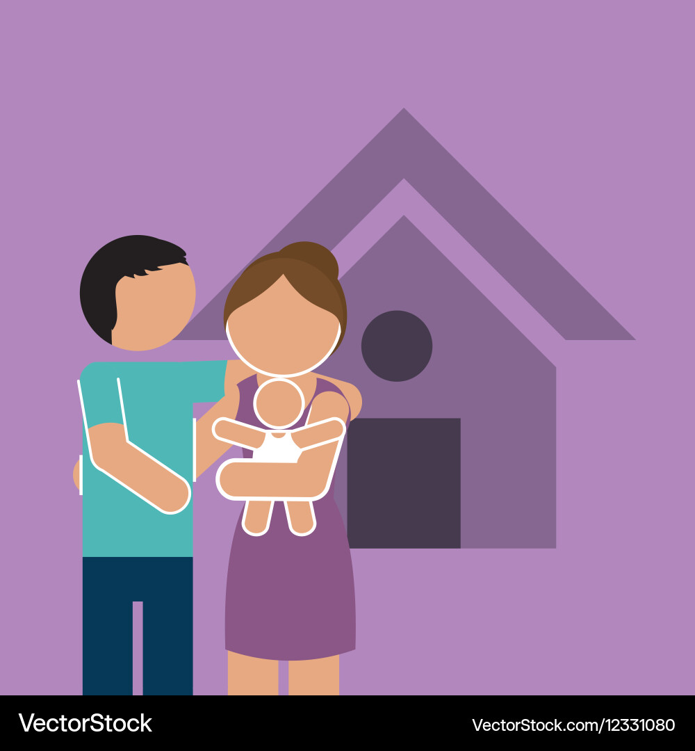 Family home relationship Royalty Free Vector Image