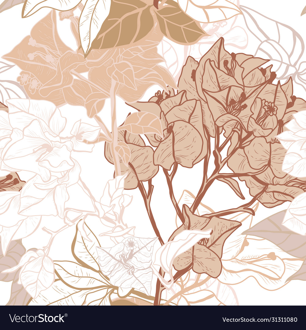 Floral seamless pattern Royalty Free Vector Image