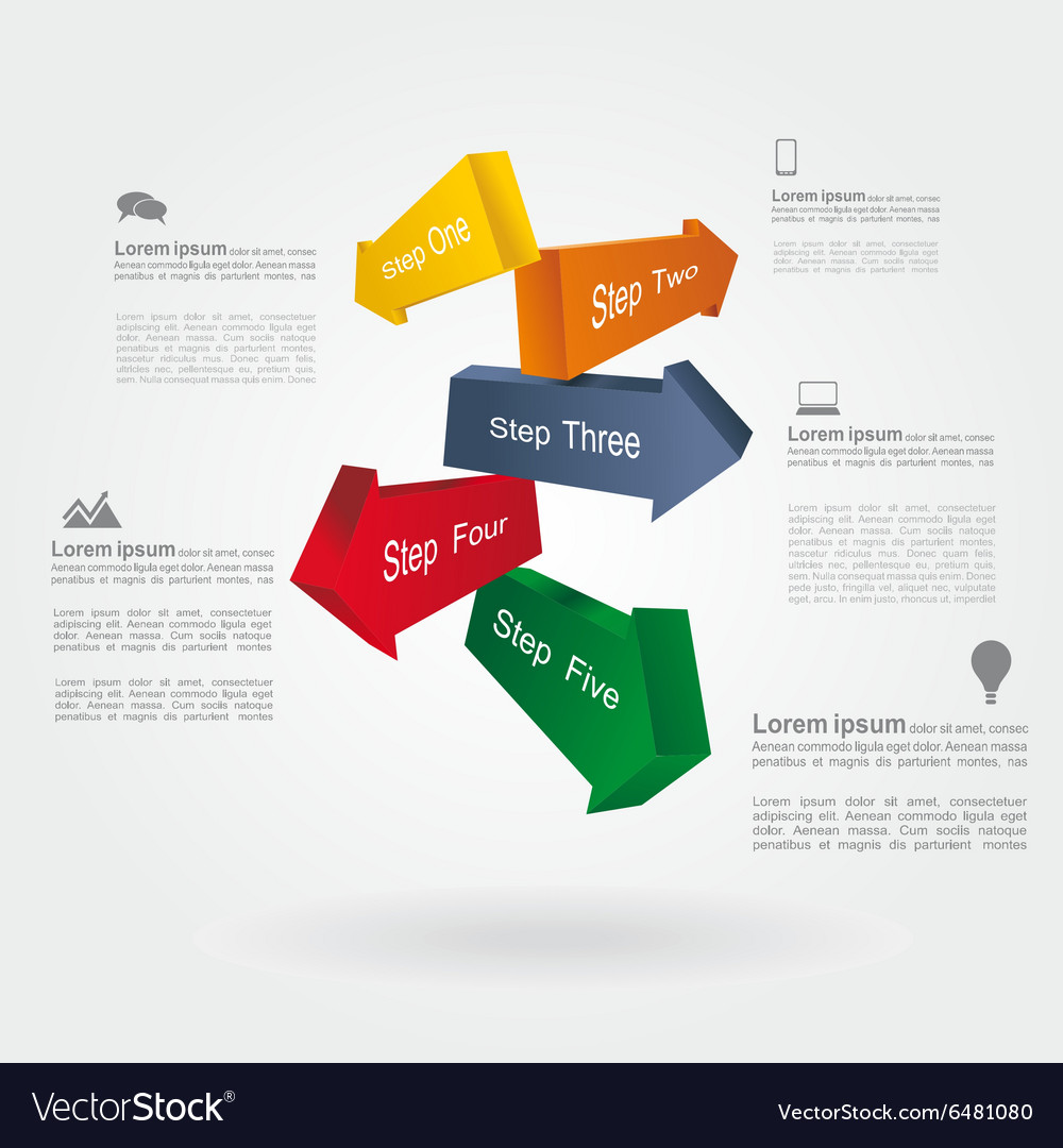 Infographic report template with place for your Vector Image