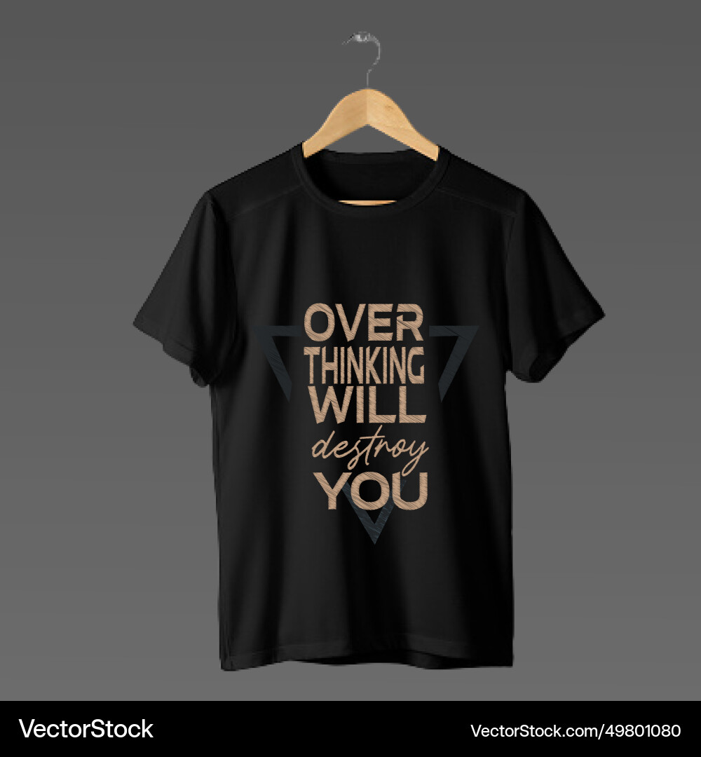 Minimalist typography t shirt design graphic Vector Image