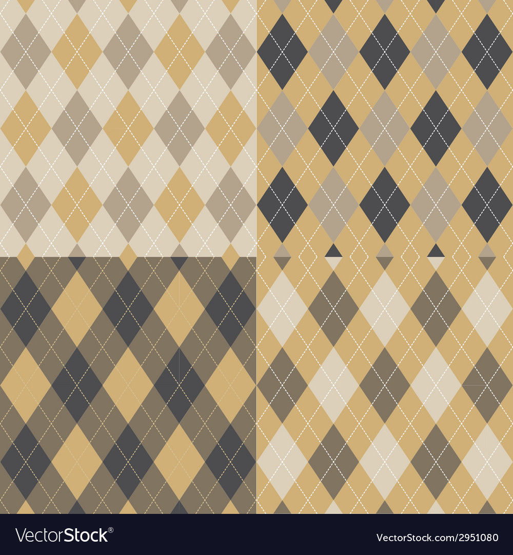 Seamless argyle pattern Royalty Free Vector Image