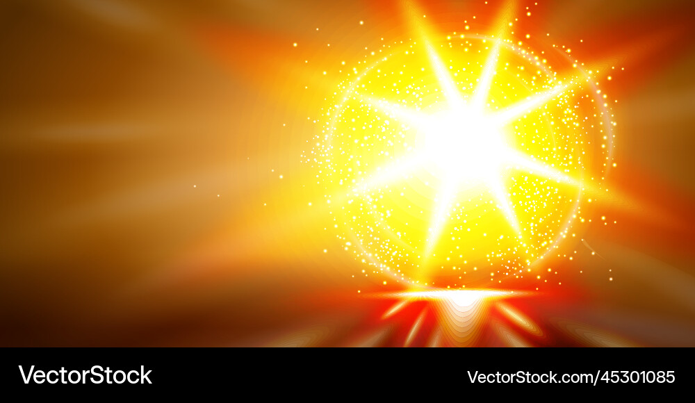 Golden color radial glowing effect Royalty Free Vector Image