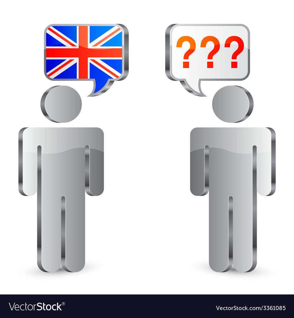 Learning english concept Royalty Free Vector Image