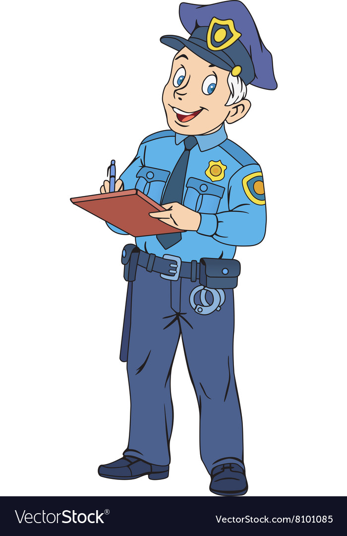 Policeman Royalty Free Vector Image - VectorStock Policeman Royalty Free Vector Image - VectorStock
