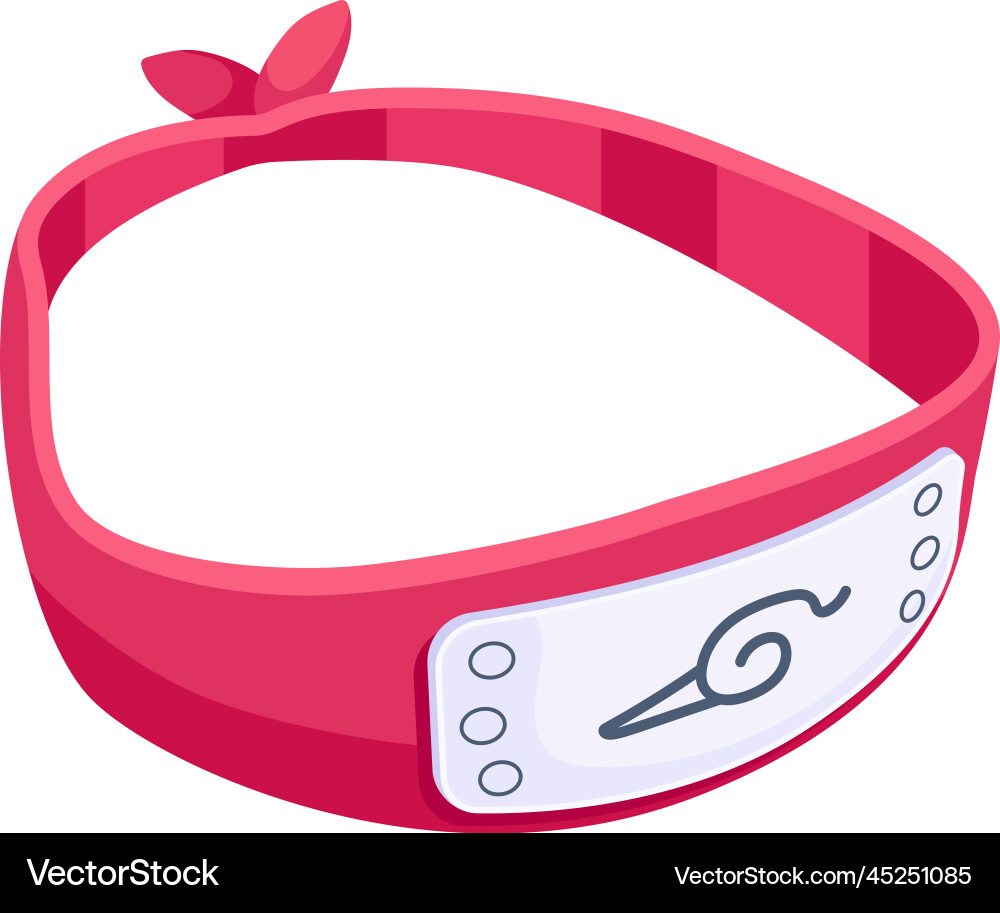 Ready to use flat icon of ninja band Royalty Free Vector