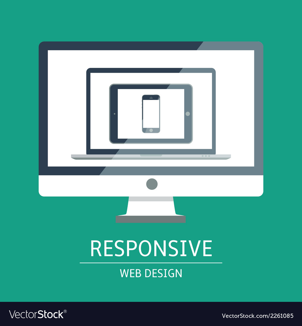 Responsive web design Royalty Free Vector Image