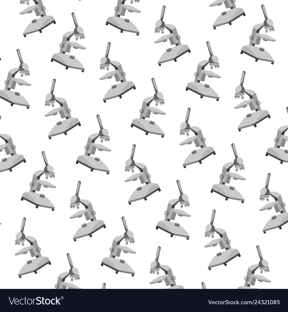 Science microscope laboratory object background Vector Image