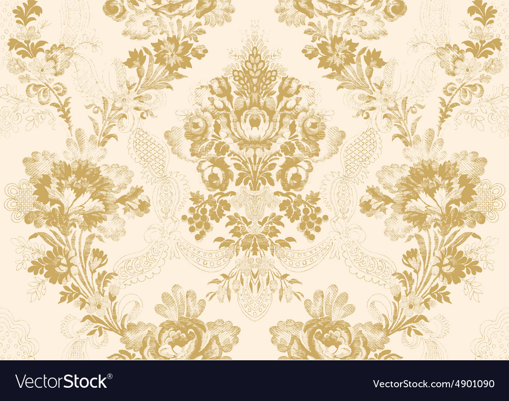 14 Abstract Hand Drawn Floral Seamless Pattern Vector Image