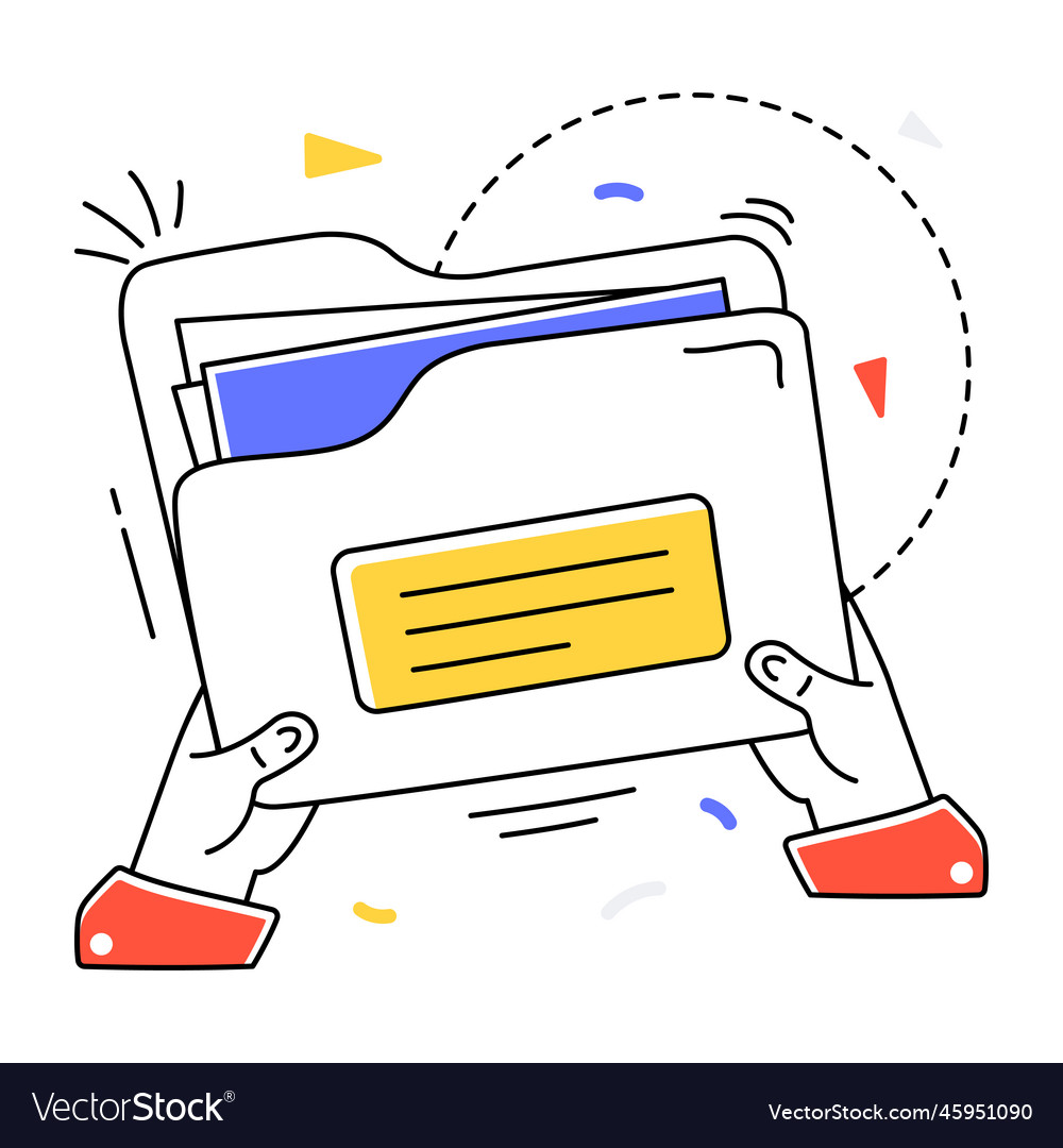 Data folder Royalty Free Vector Image - VectorStock