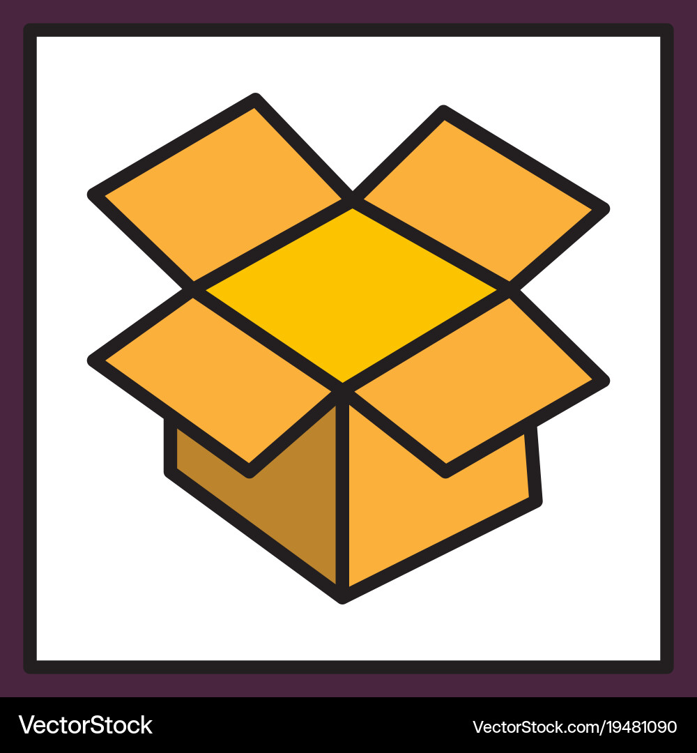 Dropbox color icon realistic icon or logo Vector Image