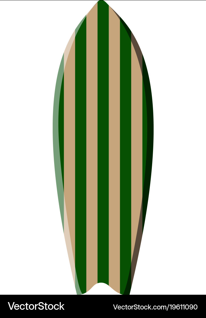 Isolated surfboard Royalty Free Vector Image - VectorStock