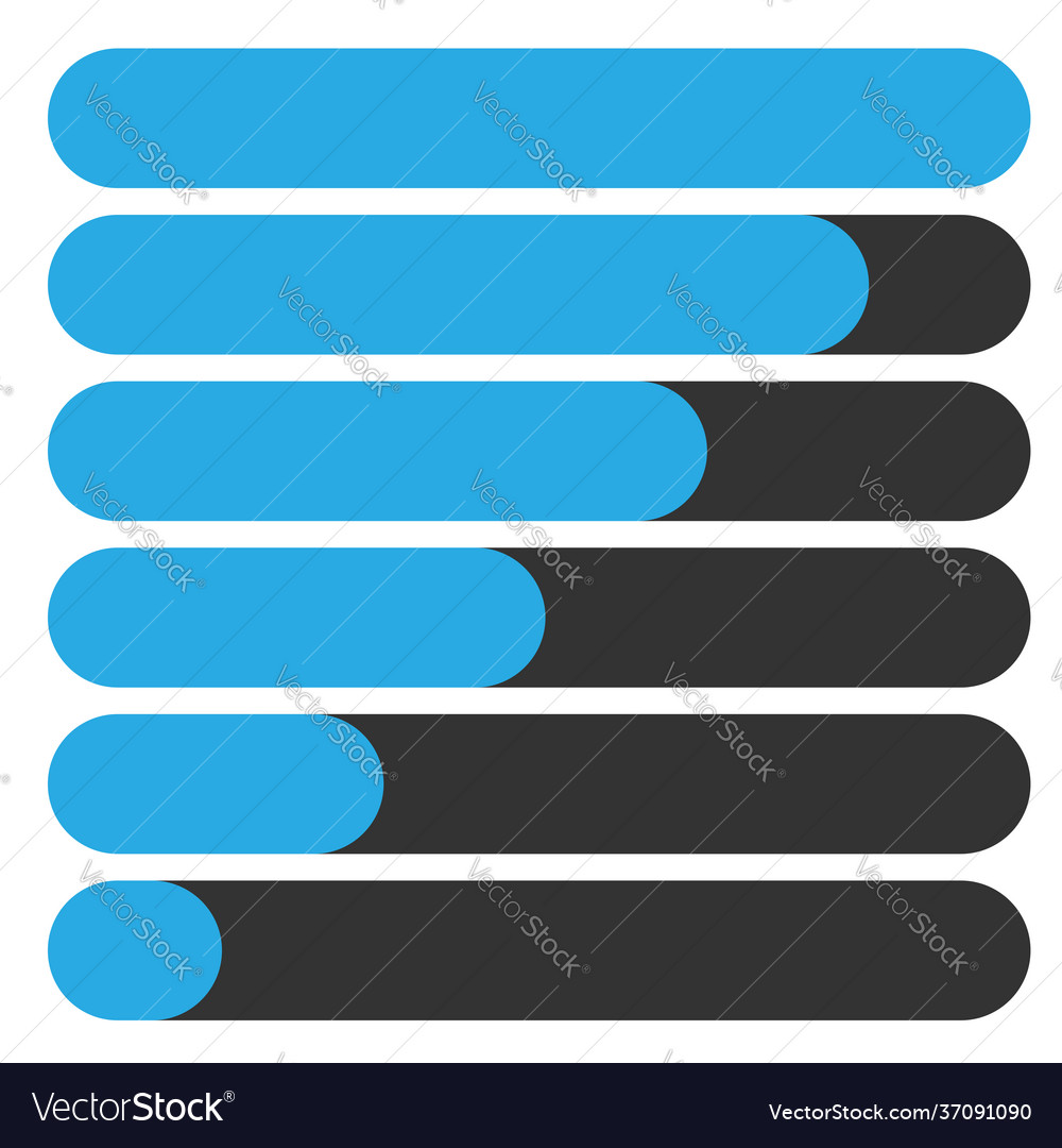 Loader preloader progress bar element Royalty Free Vector