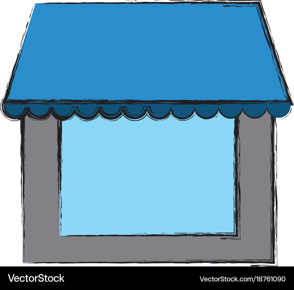 Store shop building symbol Royalty Free Vector Image