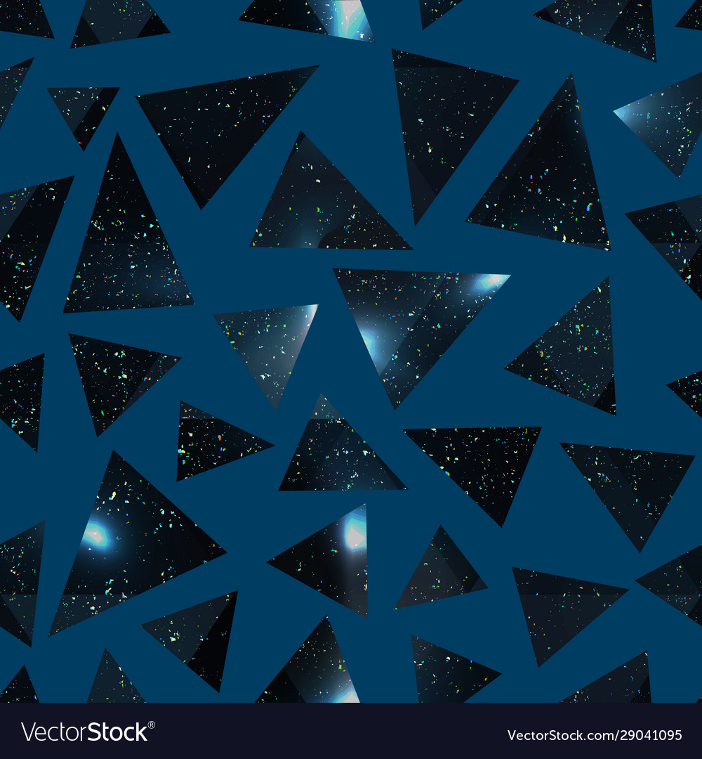 Abstract triangle pattern with grunge effect Vector Image