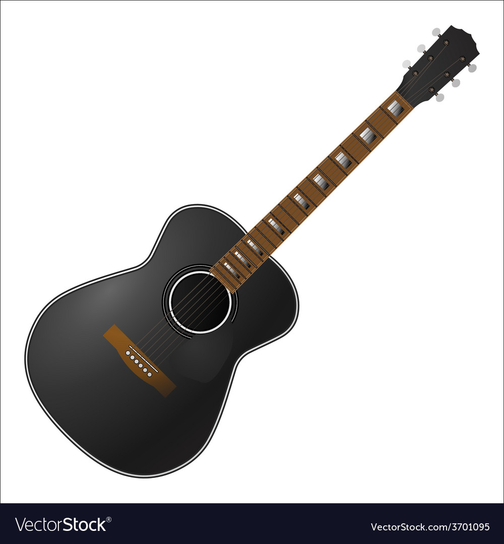 Acoustic Guitar Royalty Free Vector Image Vectorstock
