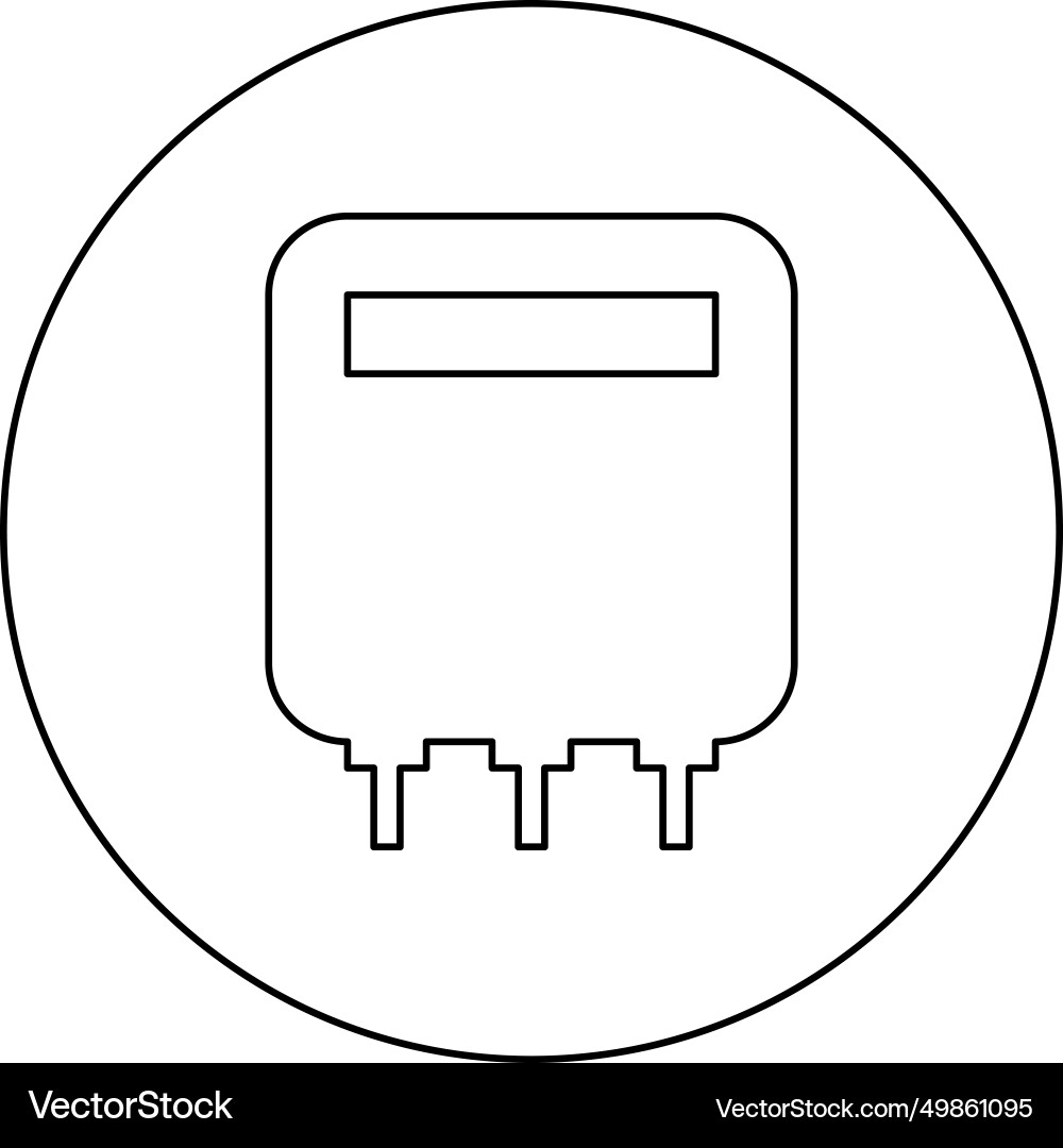 Electric meter home electricity power counts Vector Image