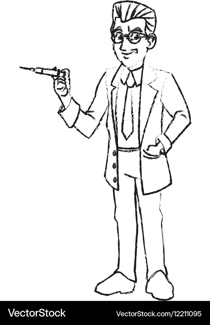 Isolated doctor cartoon design Royalty Free Vector Image