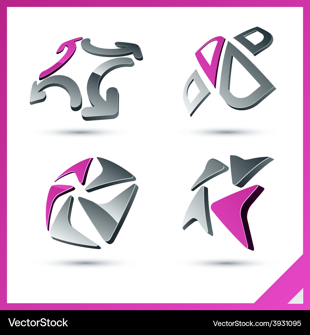 Pink company signs Royalty Free Vector Image - VectorStock