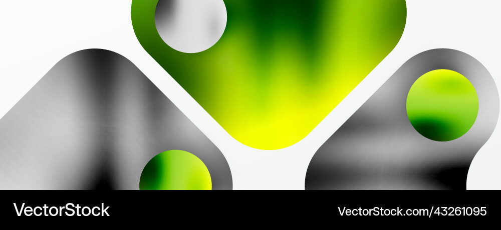 Round shapes and circle geometric abstract Vector Image