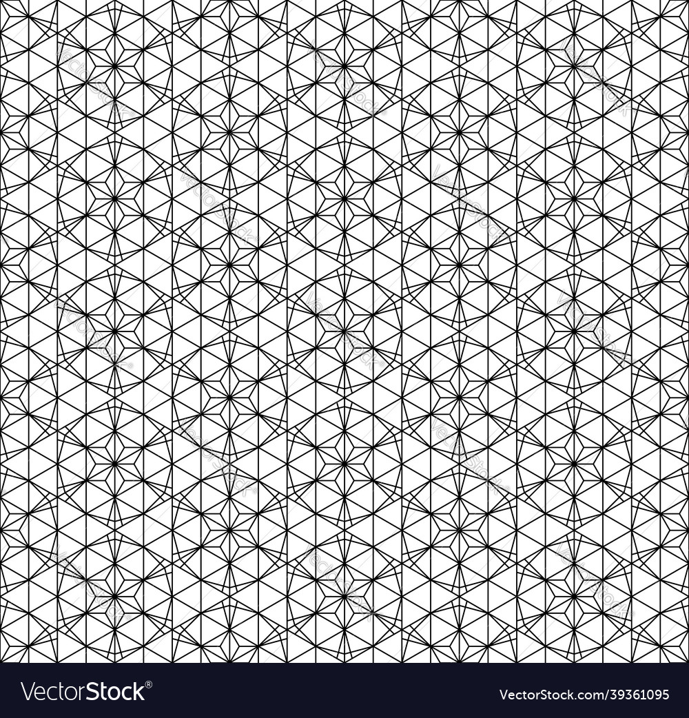 Seamless Traditional Japanese Ornament Kumiko Vector Image