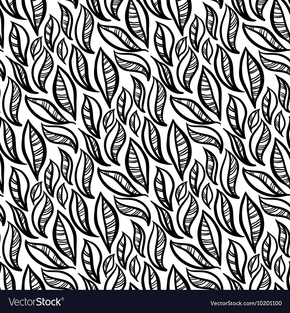 Abstract leaves pattern Royalty Free Vector Image