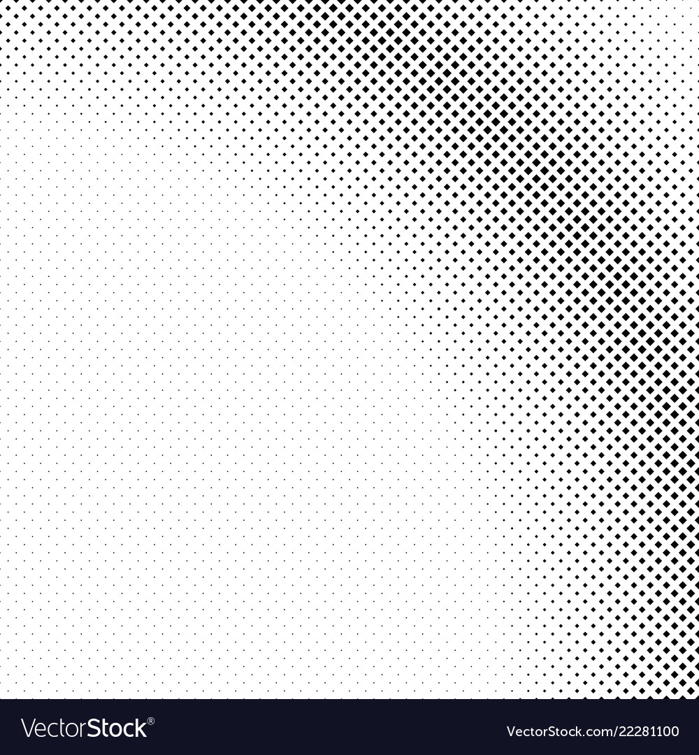 Monochrome retro halftone diagonal square pattern Vector Image