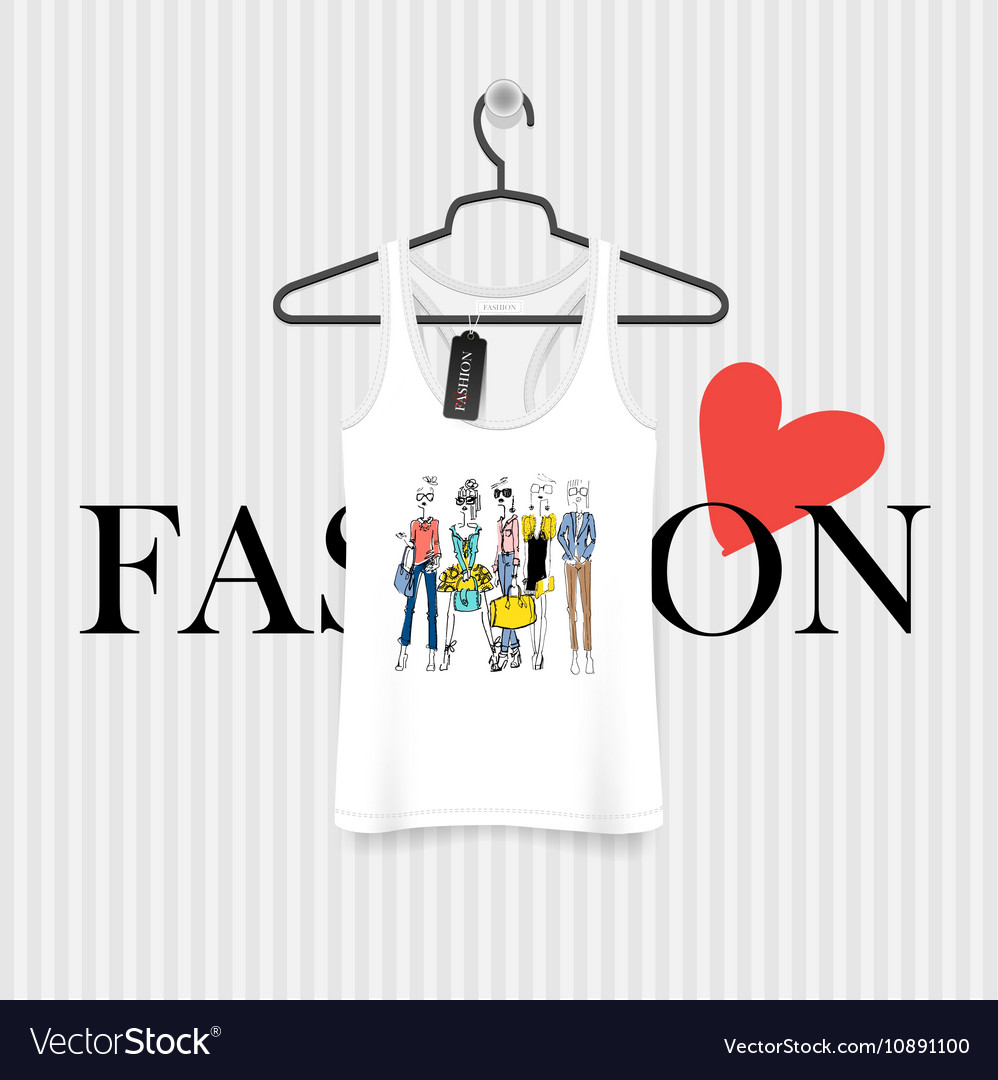 Print for t-shirt fashion Royalty Free Vector Image