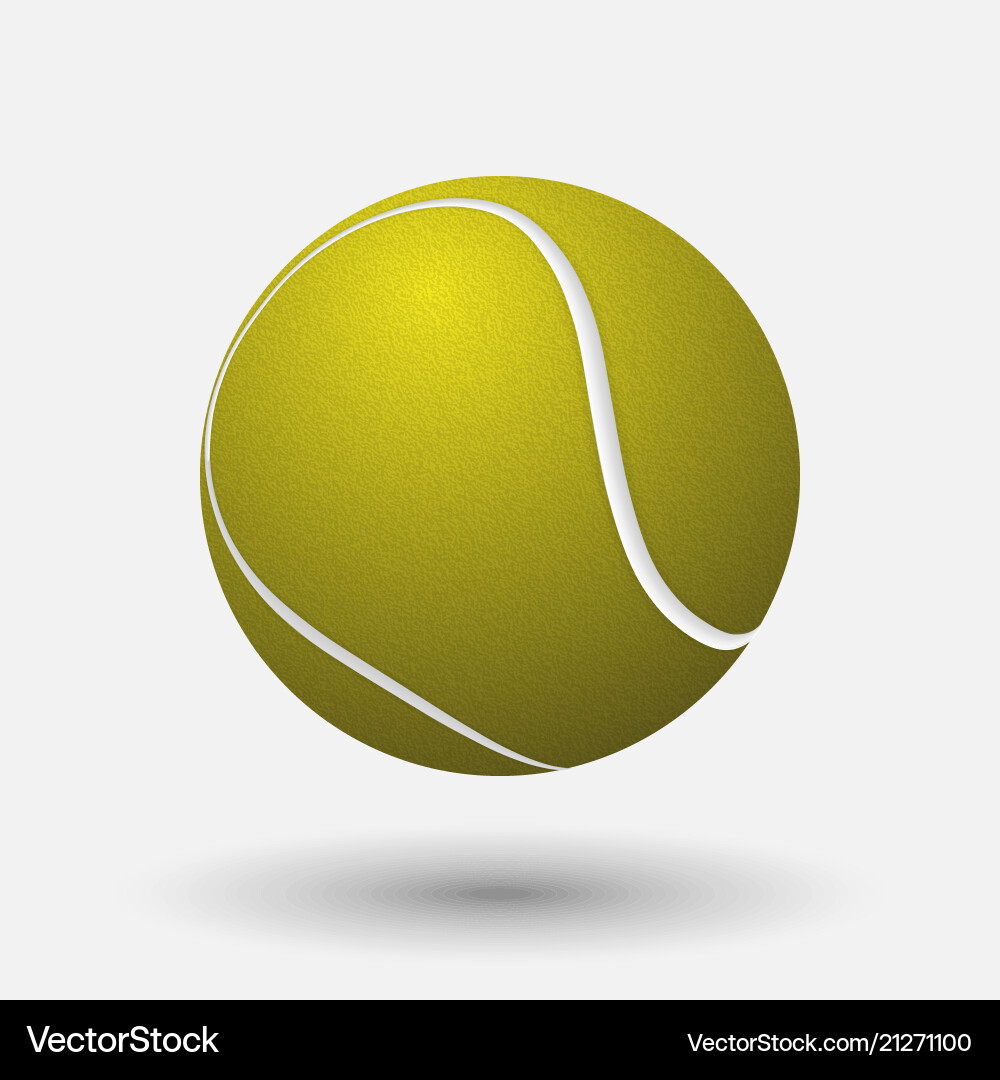 Realistic tennis ball Royalty Free Vector Image