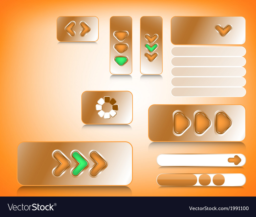 Web design elements Royalty Free Vector Image - VectorStock