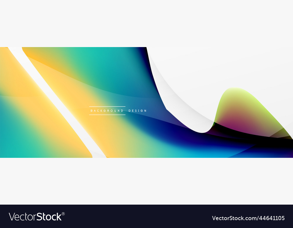 Abstract background fluid gradient color wave Vector Image