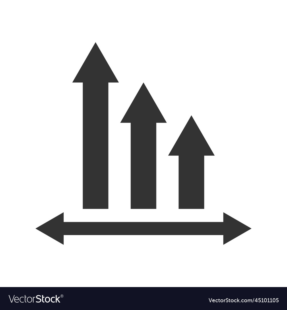 Decrease chart icon Royalty Free Vector Image - VectorStock