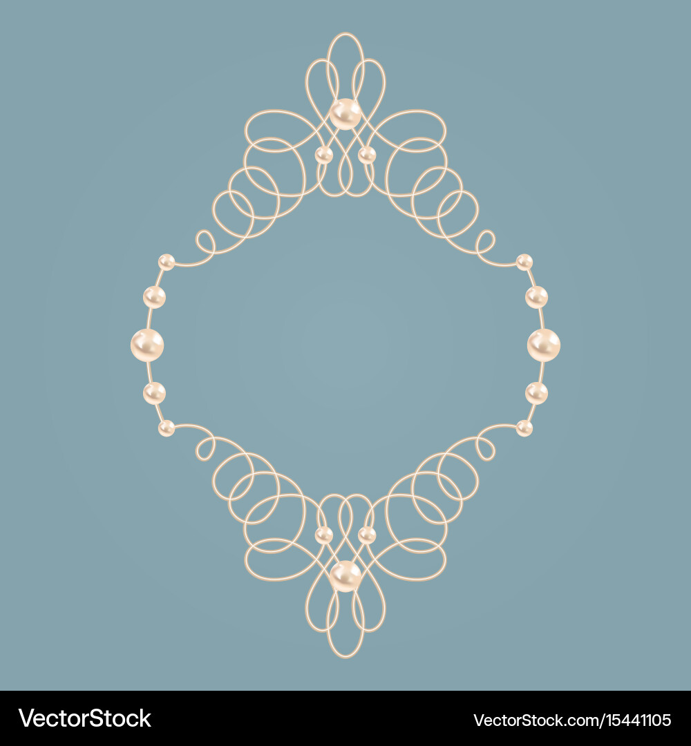 Elegant golden knot frame Royalty Free Vector Image