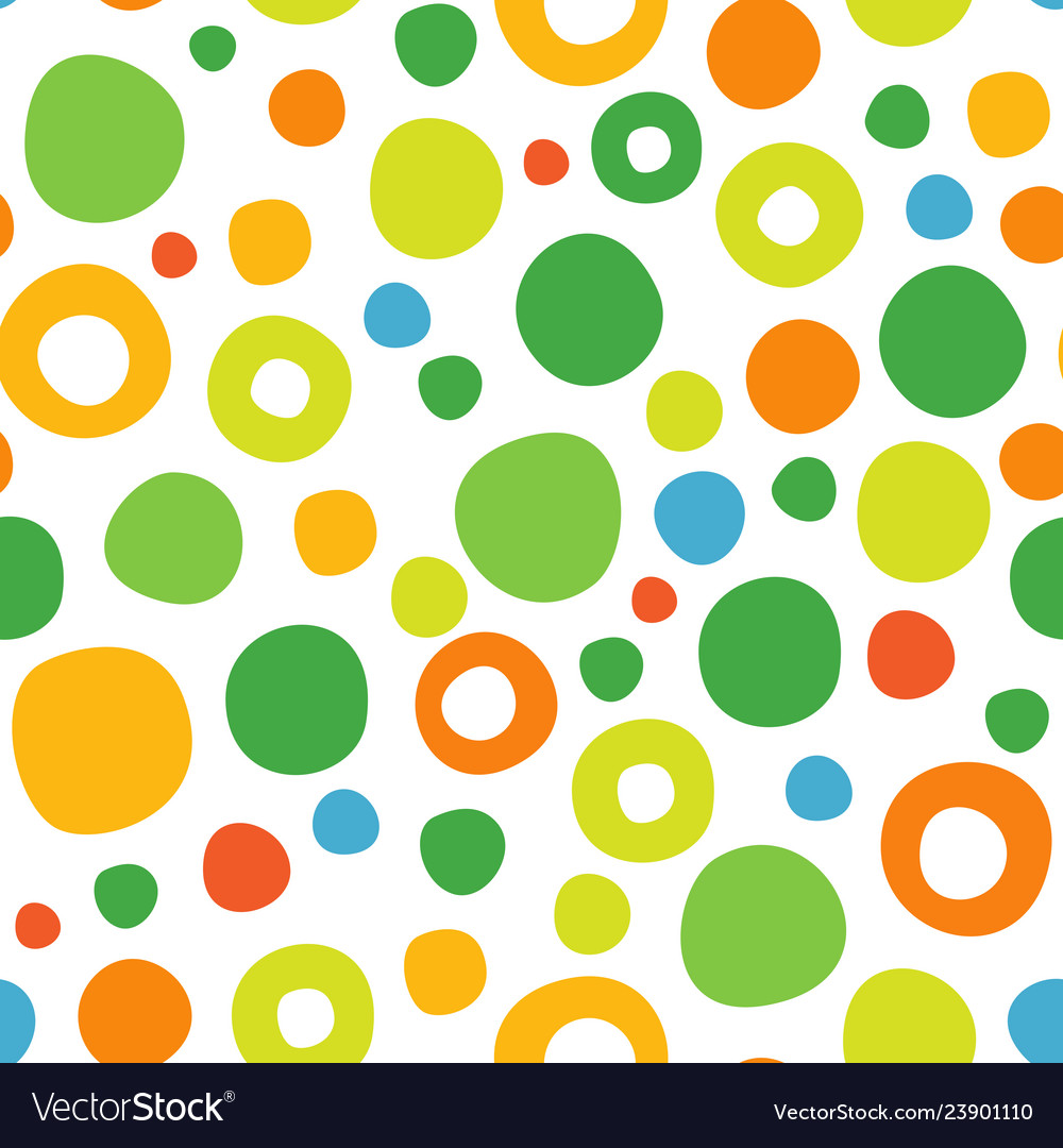 Abstract seamless pattern of circles Royalty Free Vector