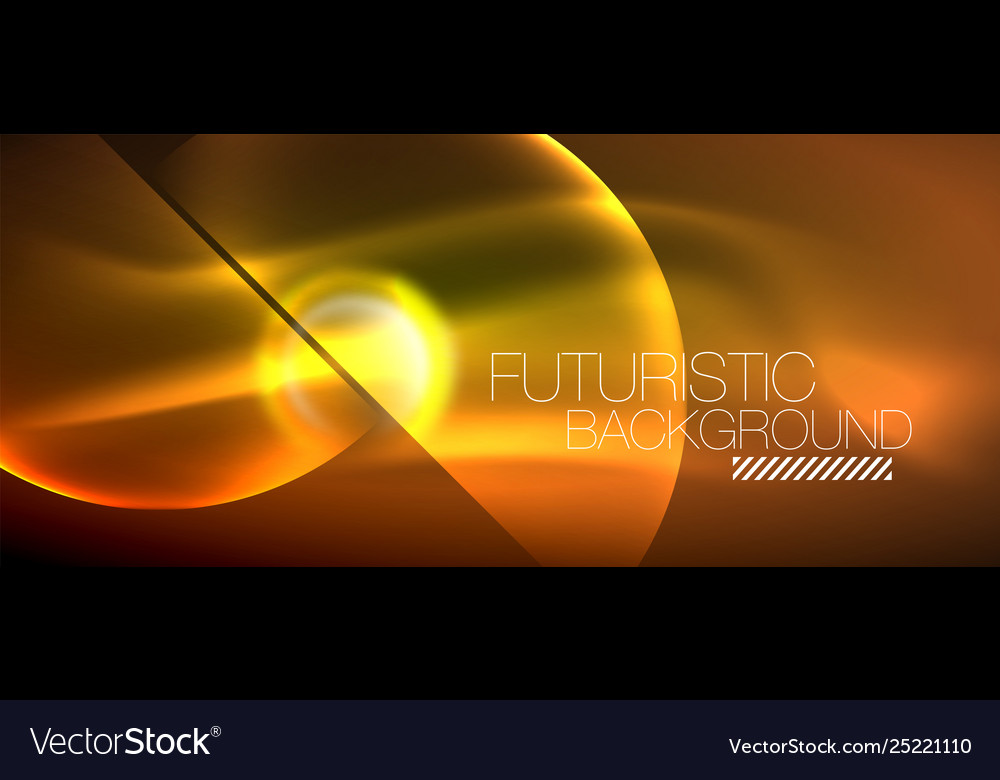 Glowing neon circles abstract background Vector Image Glowing neon circles abstract background Vector Image